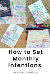 How to Set Monthly Intentions - Laura Live Well