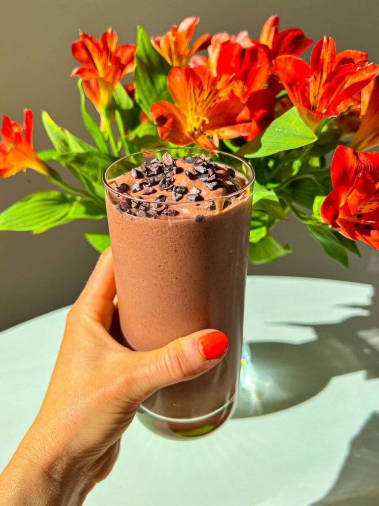 Chocolate Cherry Protein Smoothie - Laura Live Well