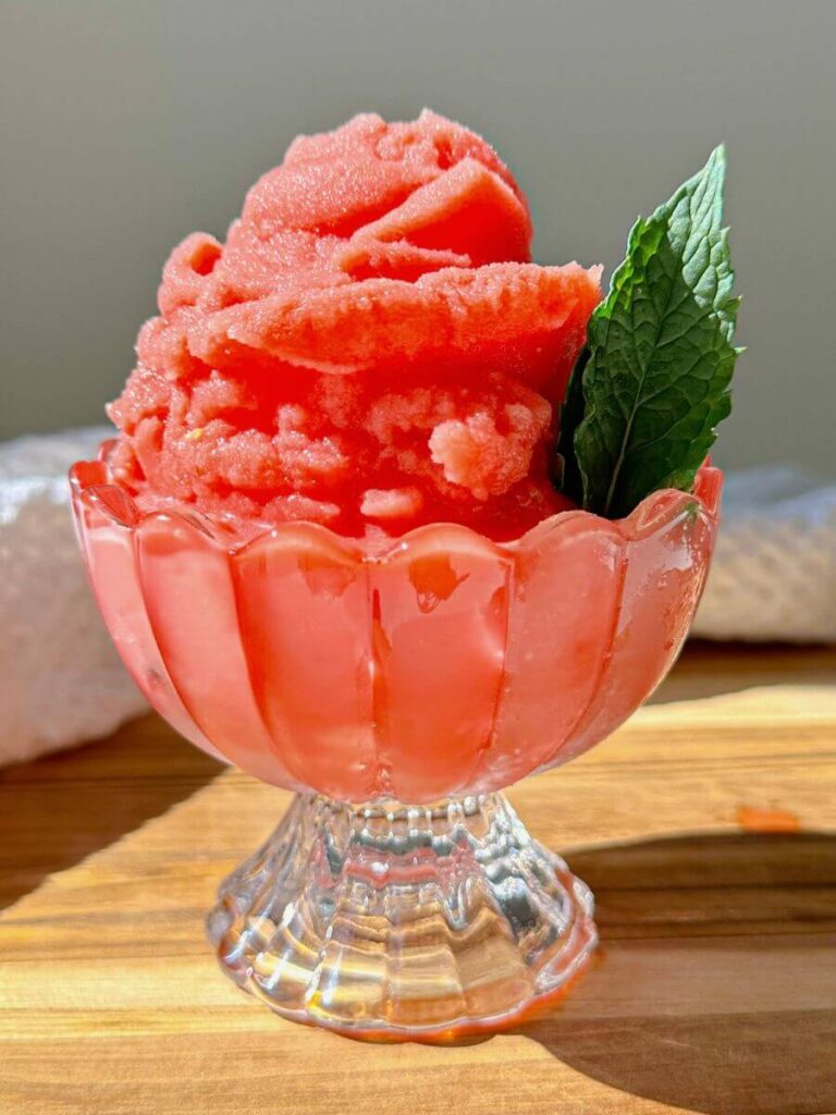 Easy Watermelon Sorbet - Laura Live Well